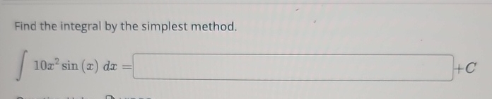 Solved Find the integral by the simplest | Chegg.com
