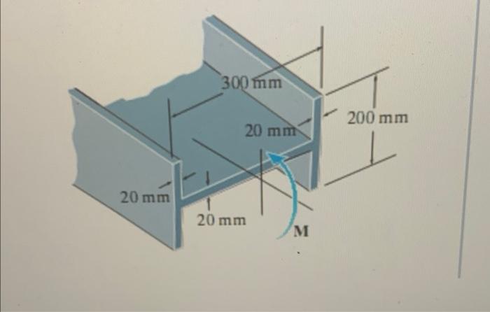 Solved If the beam is subjected to a bending moment of M = | Chegg.com Solved If the beam is subjected to a bending moment of M = | Chegg.com