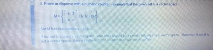 Solved 3. Prove or disprove with a numeric counter - evample | Chegg.com