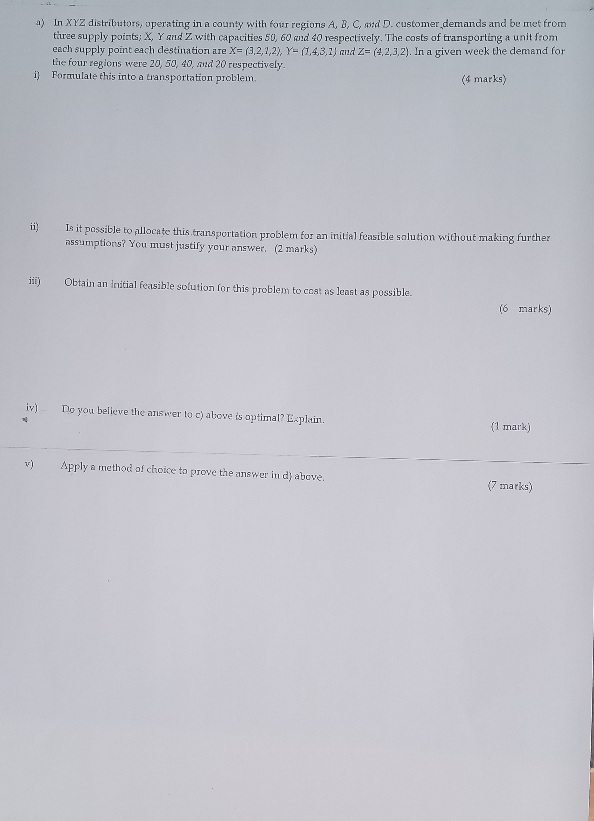 Solved a) ﻿In xYZ ﻿distributors, operating in a county with | Chegg.com