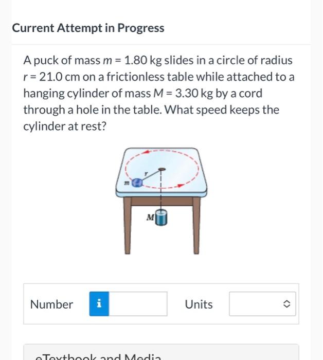Solved A puck of mass m=1.80 kg slides in a circle of radius | Chegg.com