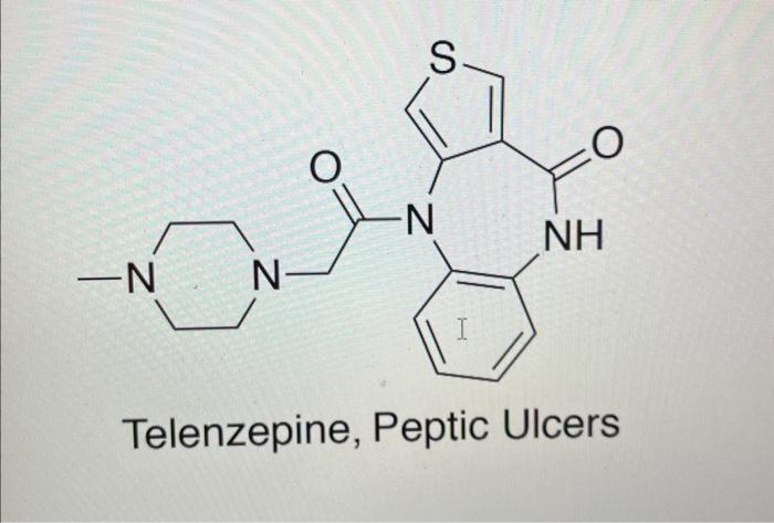 Solved Telenzepine, Peptic Ulcers | Chegg.com
