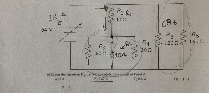 Solved given the circuit in figure 7.4 calculate the current | Chegg.com