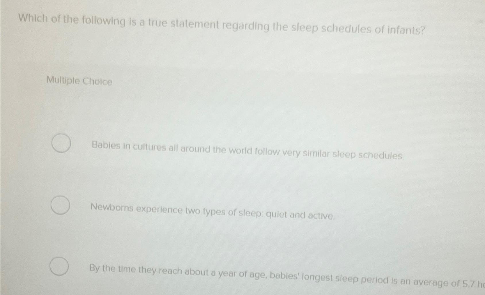 Solved Which of the following is a true statement regarding | Chegg.com