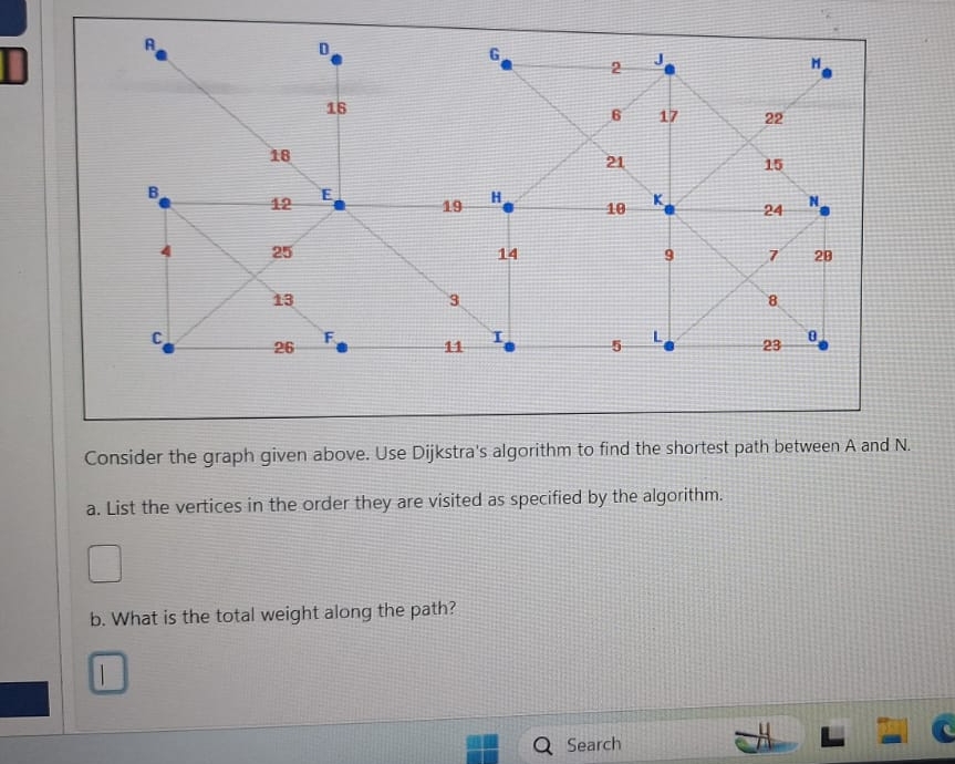 Consider the graph given above. Use Dijkstra's | Chegg.com