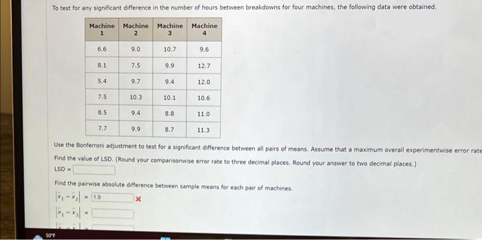 Solved To test for any significant difference in the number | Chegg.com