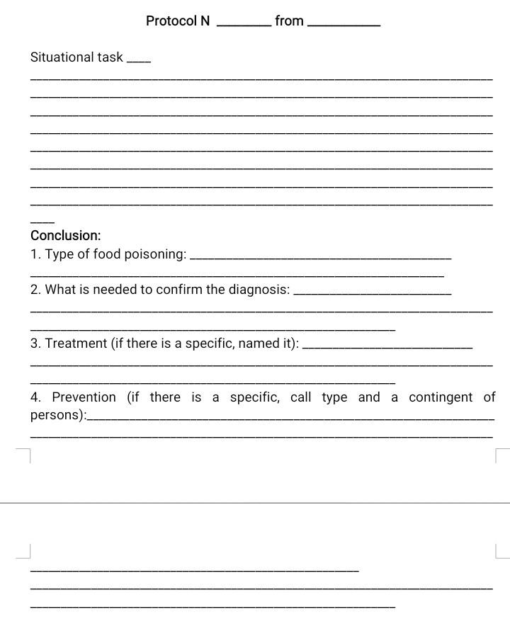 Solved Protocol N from Situational task Conclusion: 1. Type | Chegg.com