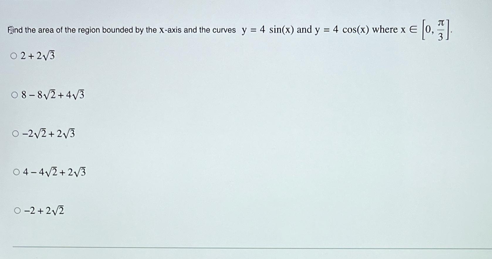 Solved Flind the area of the region bounded by the x-axis | Chegg.com
