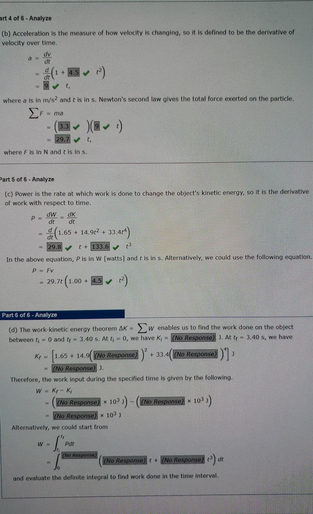 Solved A 3.30−kg particle moves along the x axis. Its | Chegg.com