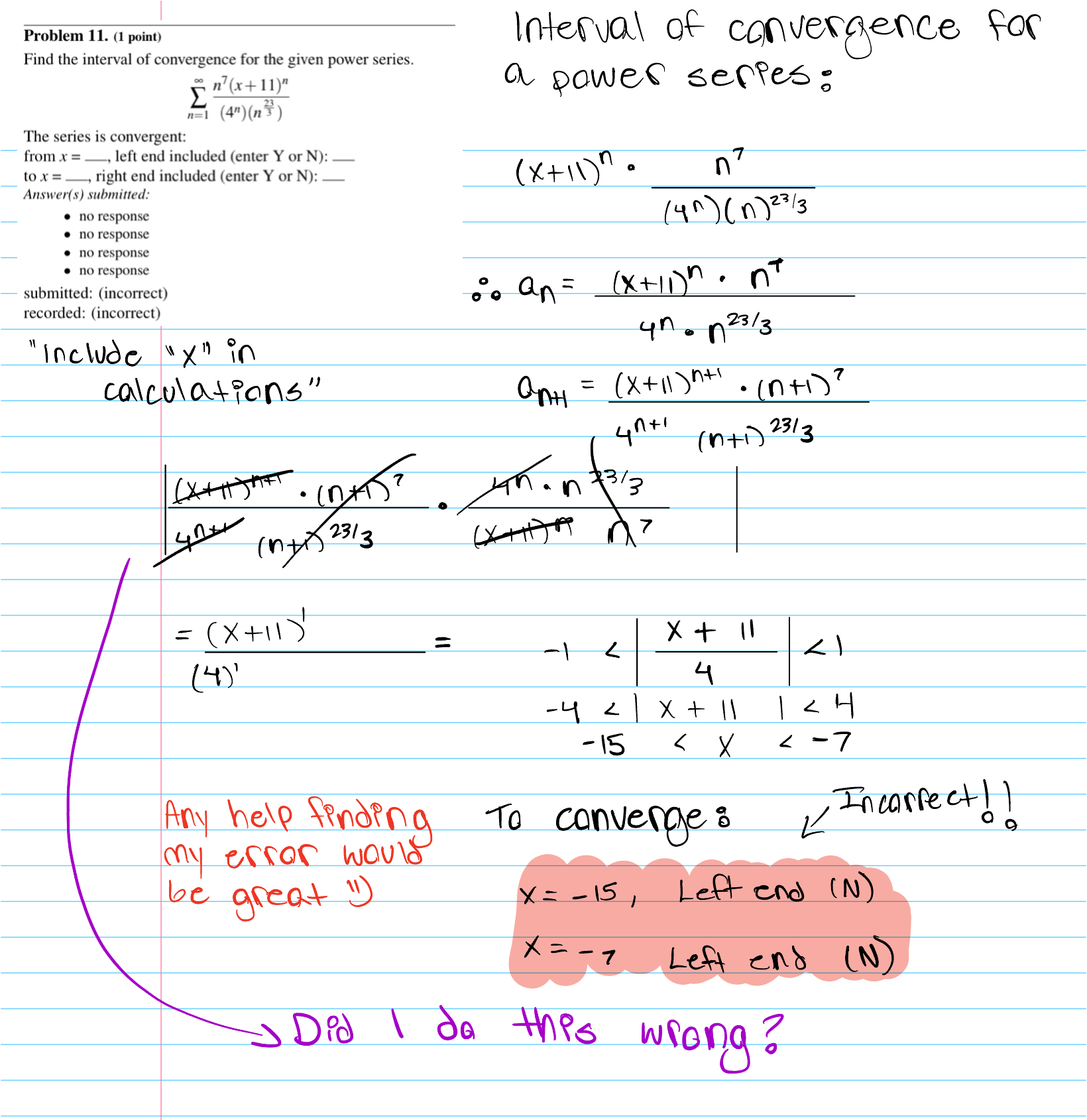 Solved Problem 11. (1 ﻿point)Find the interval of | Chegg.com