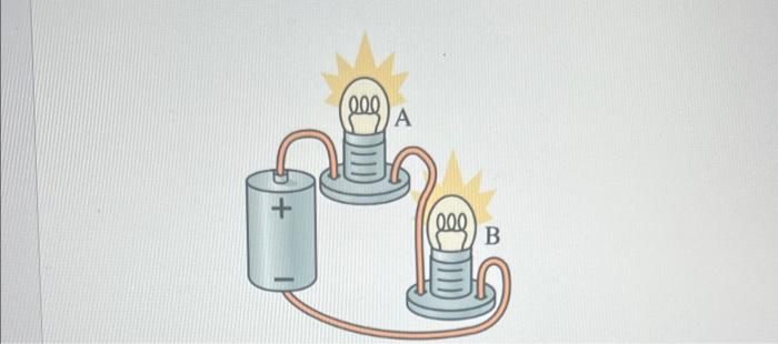 Solved Two bulbs are connected in series with a battery as | Chegg.com