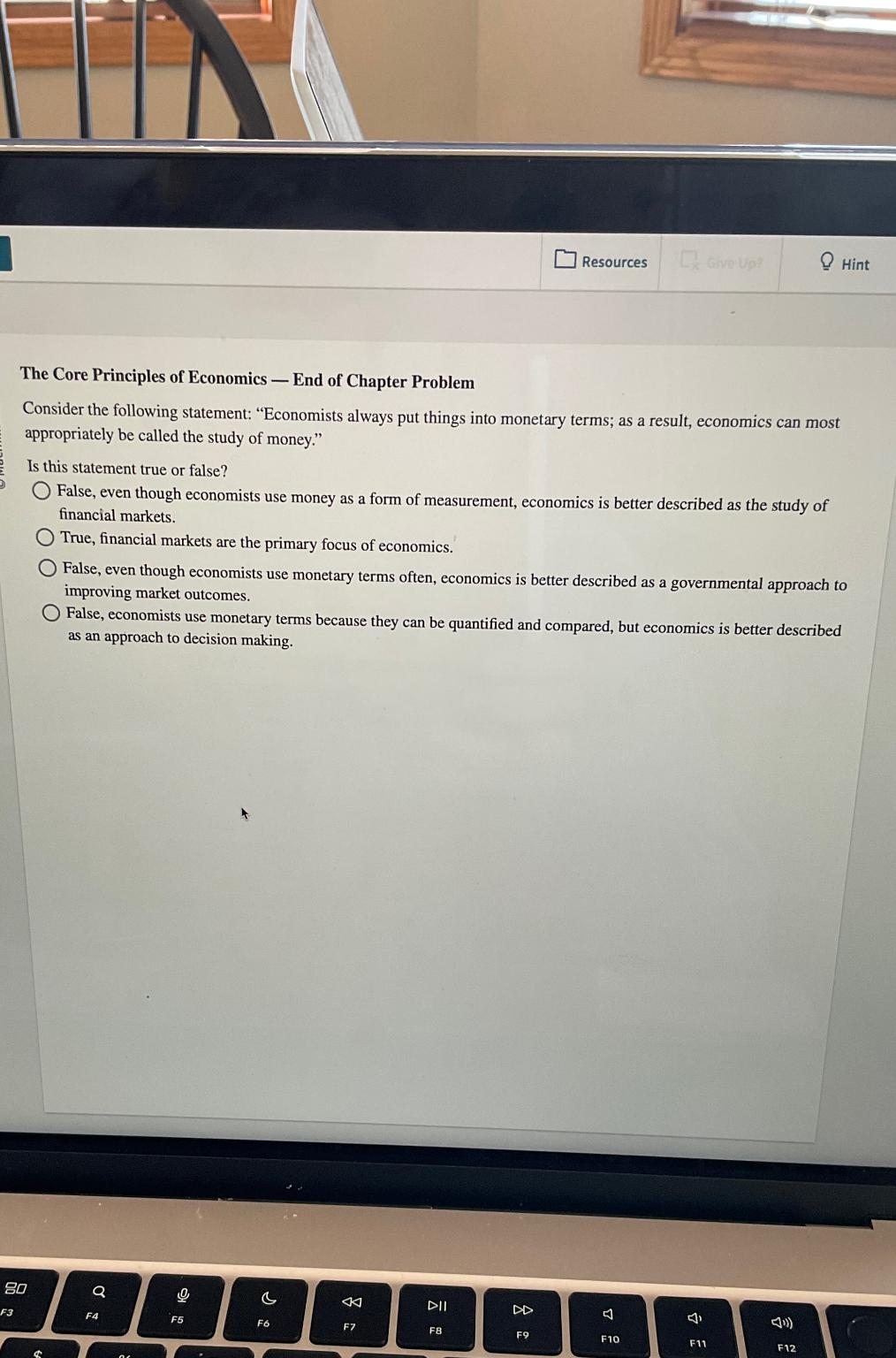 Solved ResourcesHintThe Core Principles of Economics - ﻿End | Chegg.com