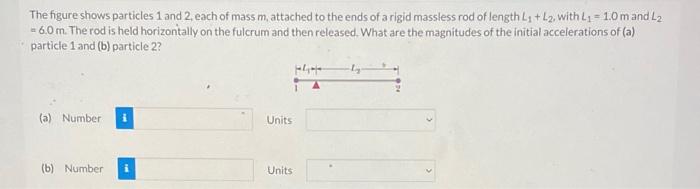 Solved The figure shows particles 1 and 2, each of mass m | Chegg.com