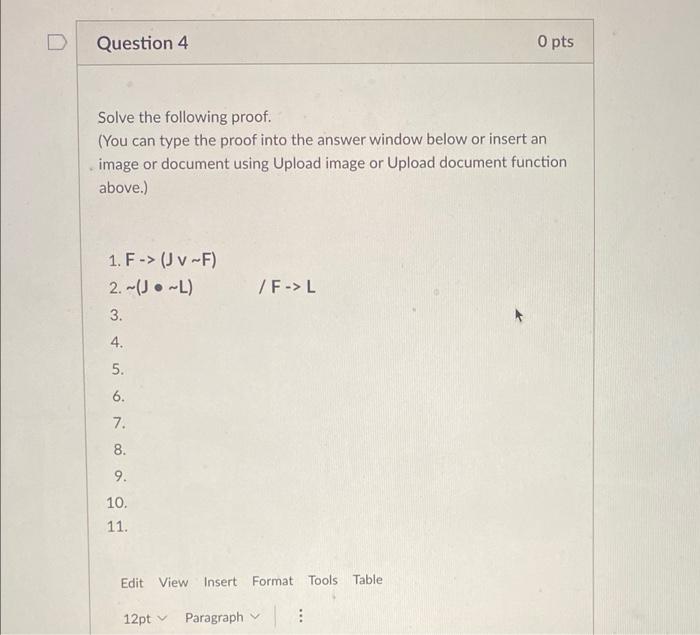 Solved Solve the following proof. (You can type the proof | Chegg.com