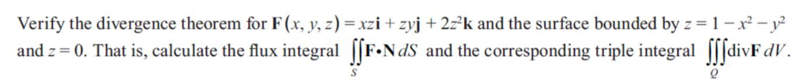 Verify the divergence theorem for | Chegg.com