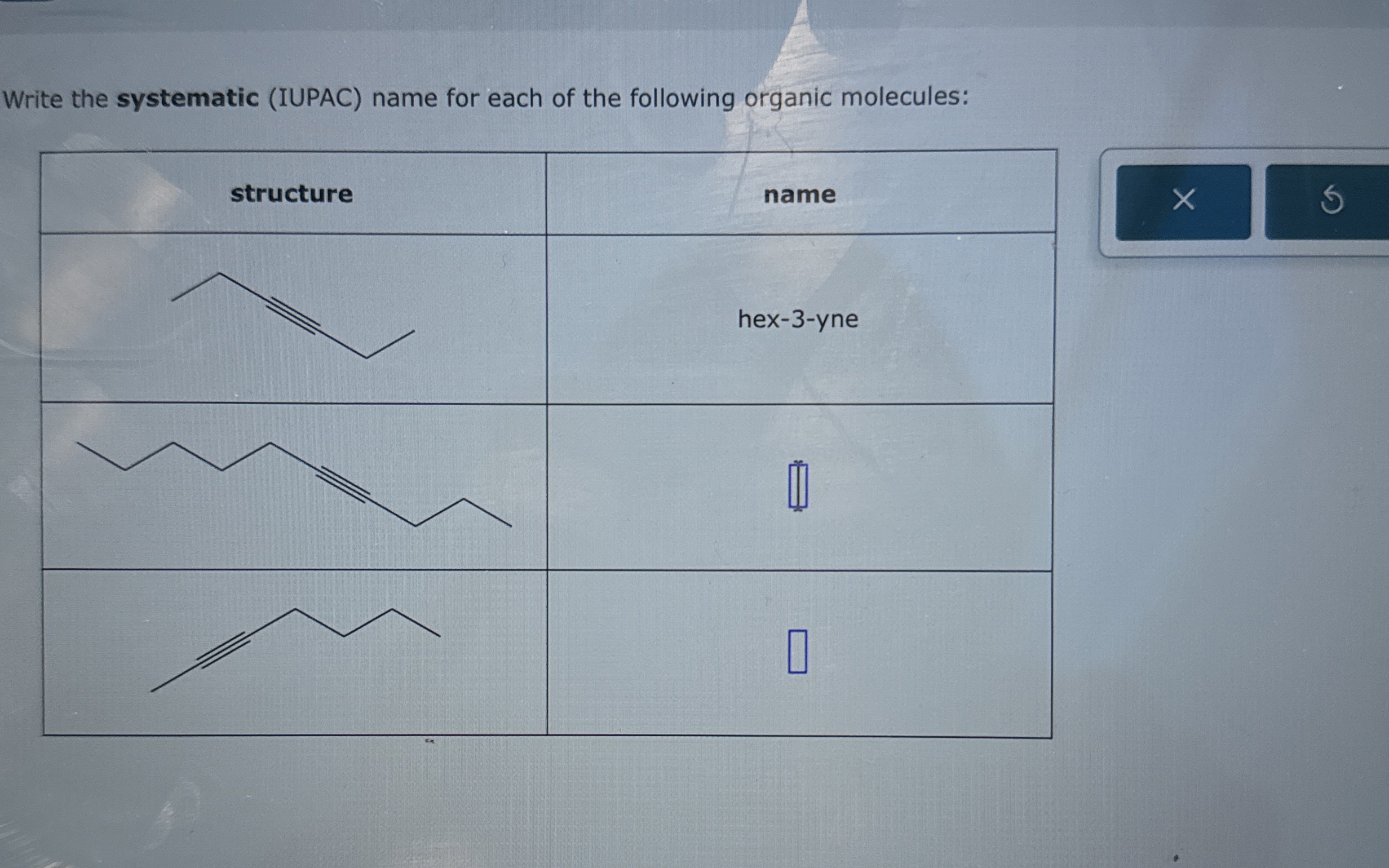 Solved Write the systematic (IUPAC) ﻿name for each of the | Chegg.com