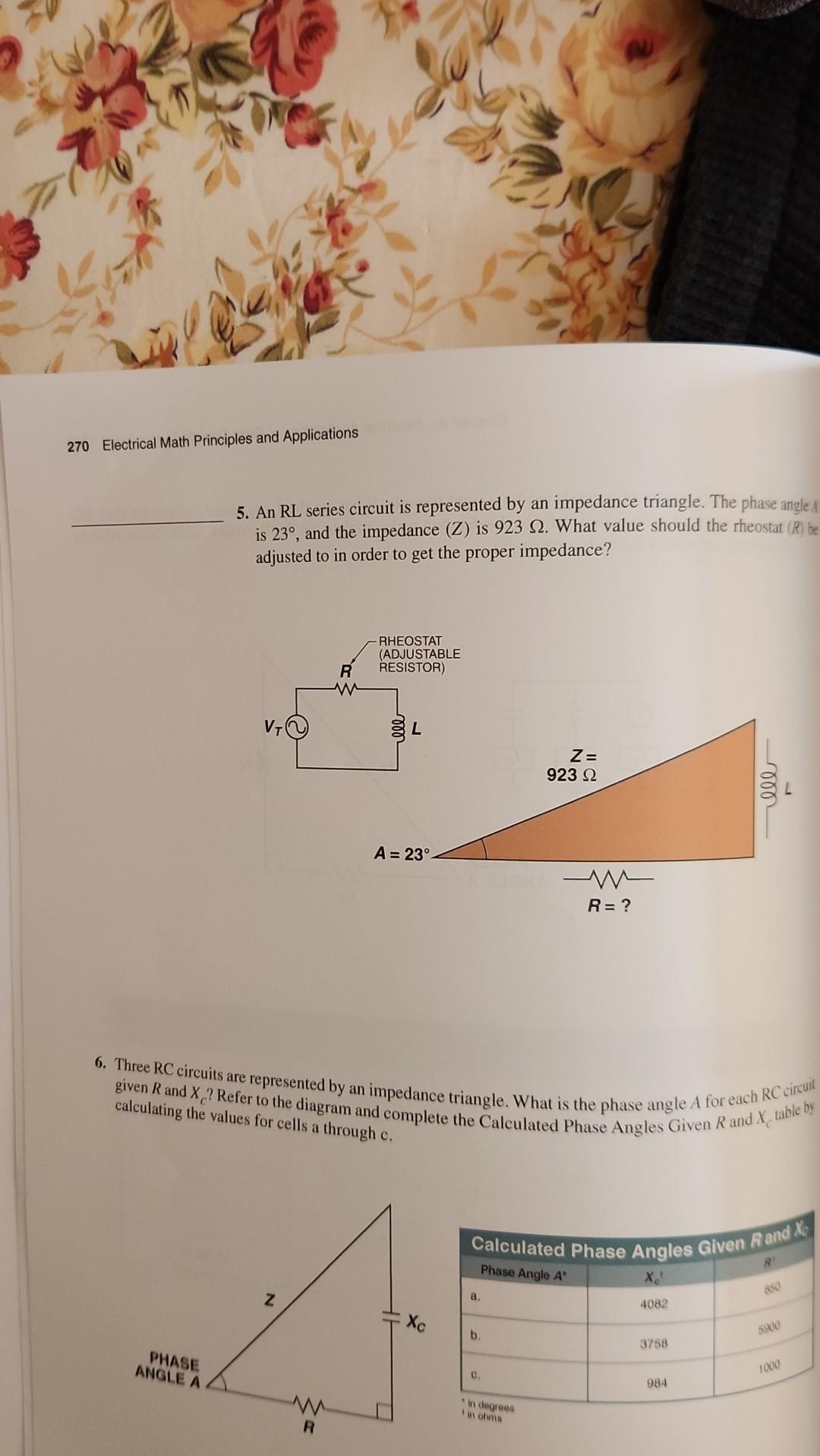 Solved 5. An RL series circuit is represented by an | Chegg.com