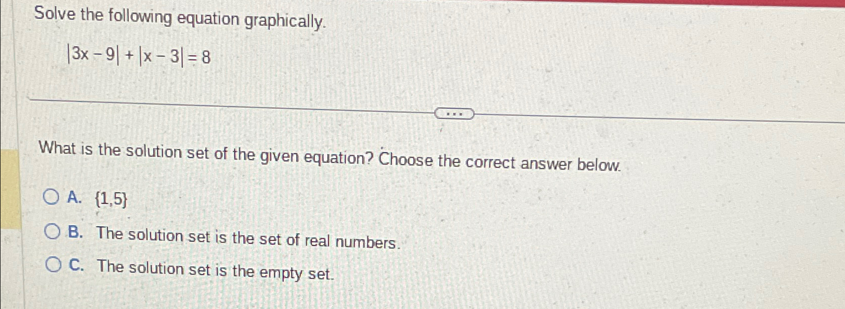 Solved Solve the following equation | Chegg.com