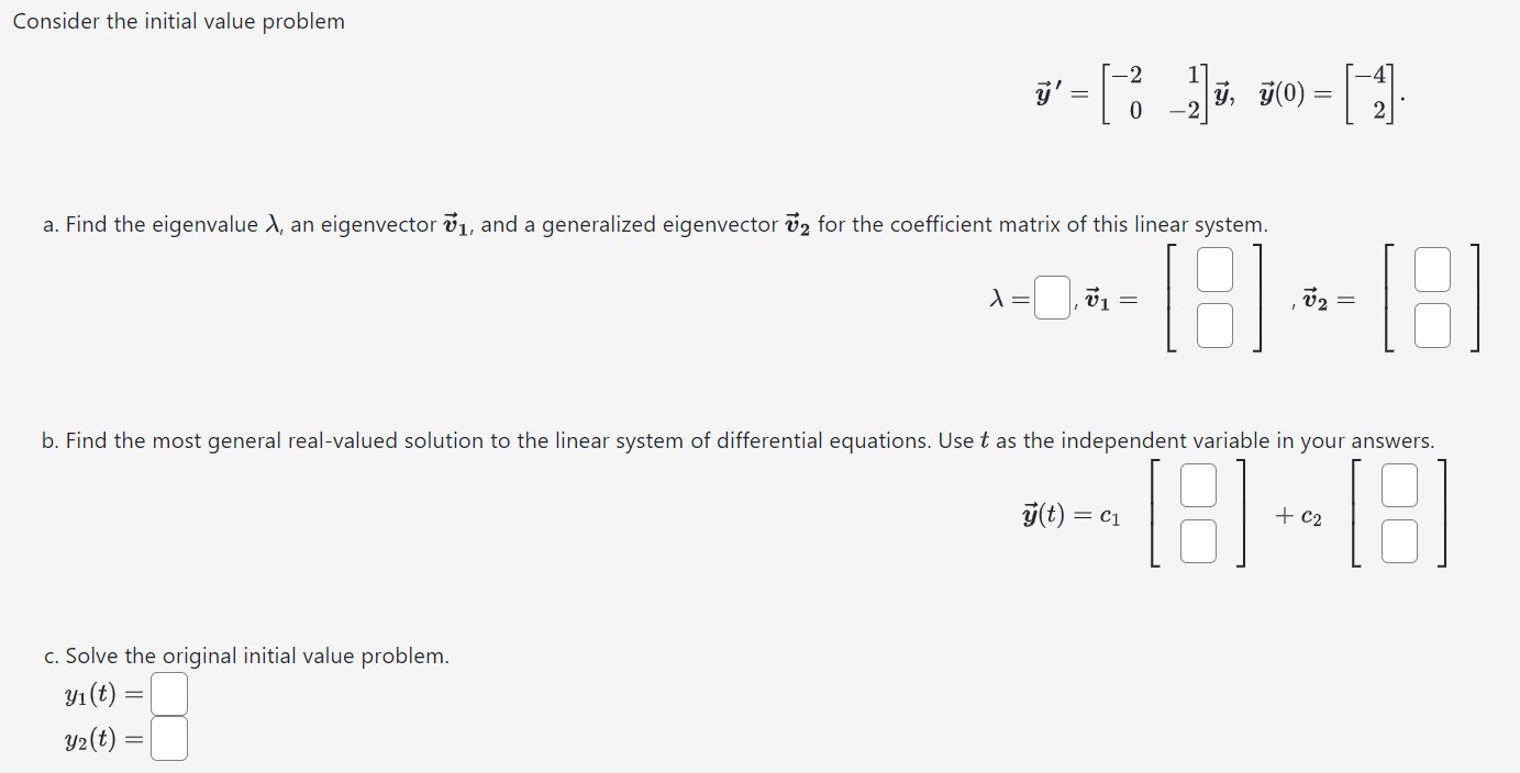Solved Consider the initial value | Chegg.com
