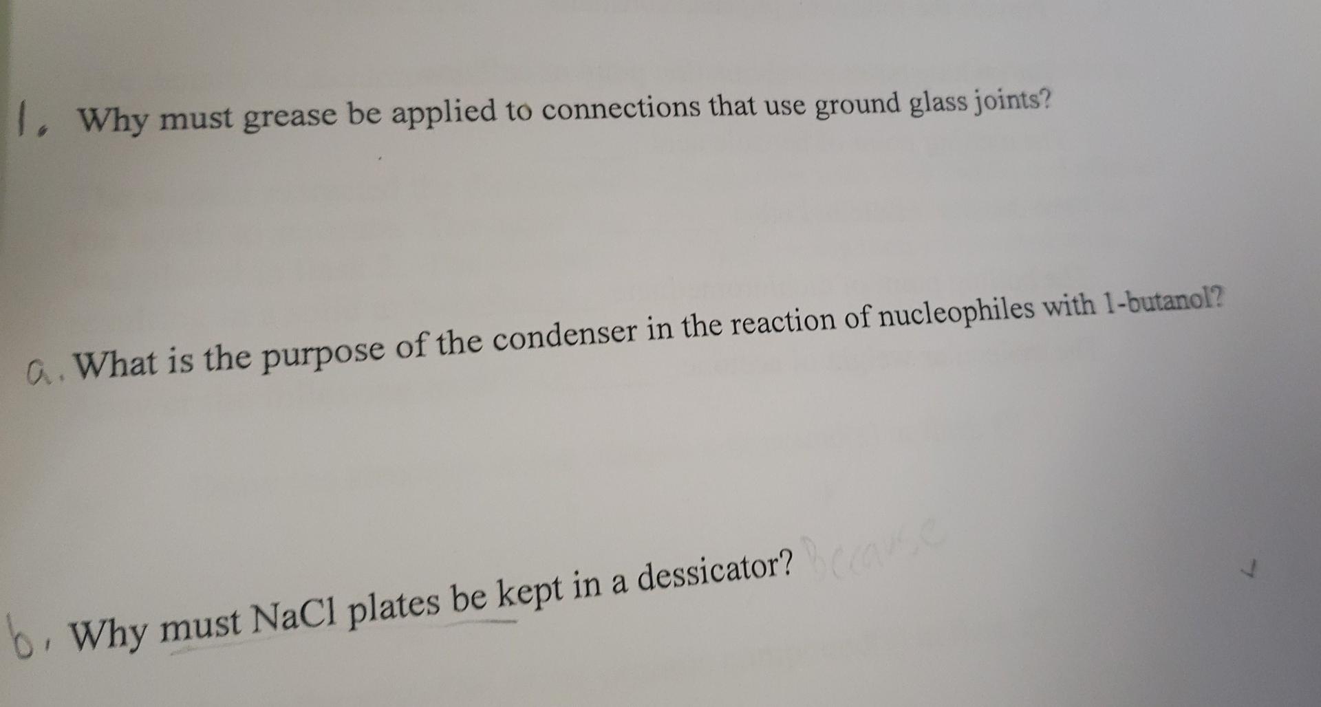 Solved 1. Why must grease be applied to connections that use | Chegg.com