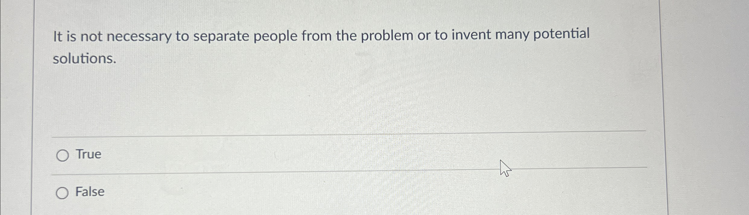 Solved It is not necessary to separate people from the | Chegg.com