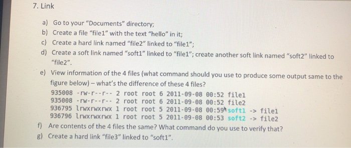 Solved 4 Given Any Directory Use The Is Command To