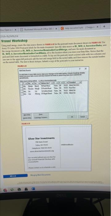 Visual Workshop | Chegg.com