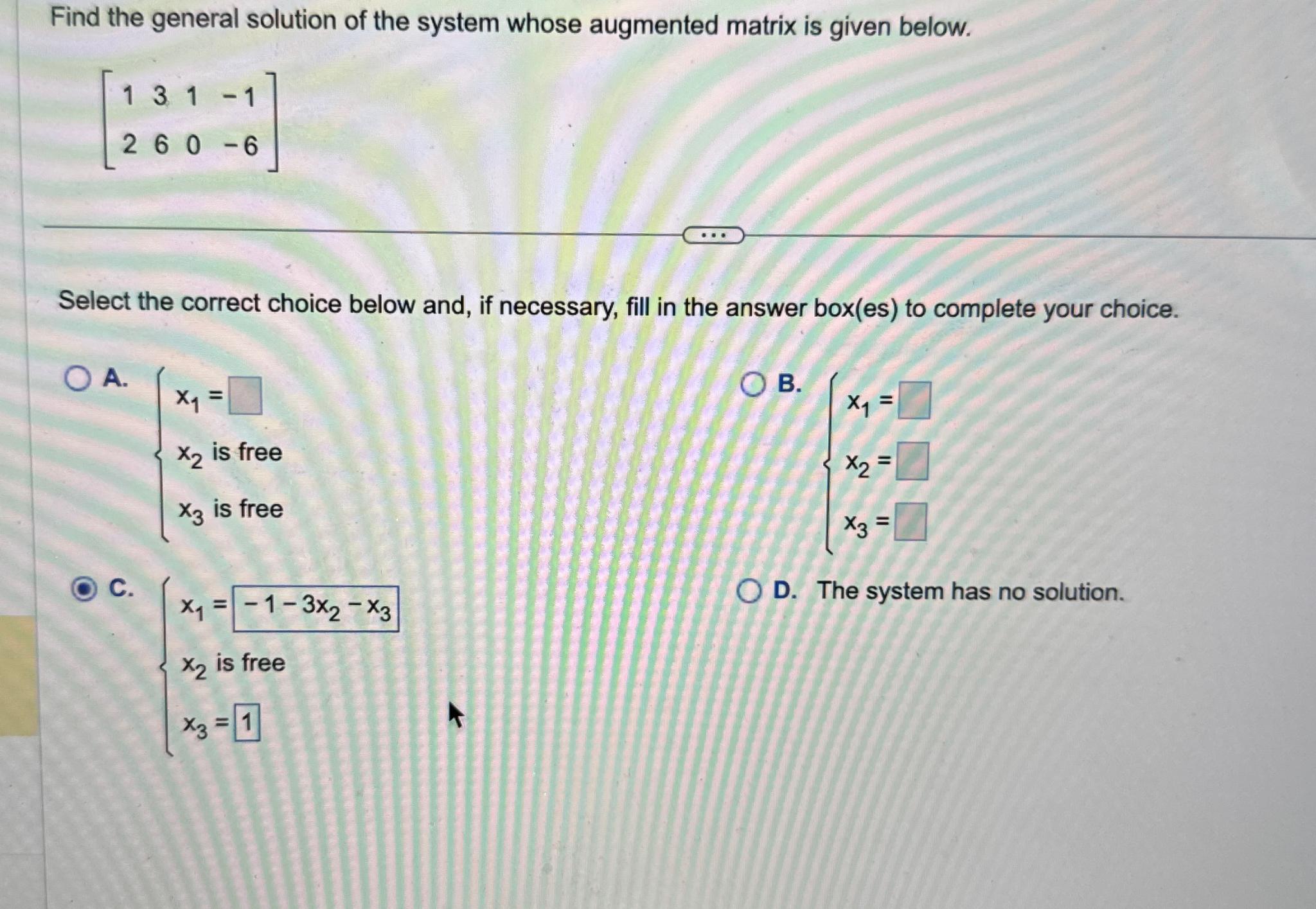 Solved Find the general solution of the system whose | Chegg.com