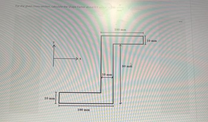 Solved For the igiven cross-section calculate-the Shape | Chegg.com