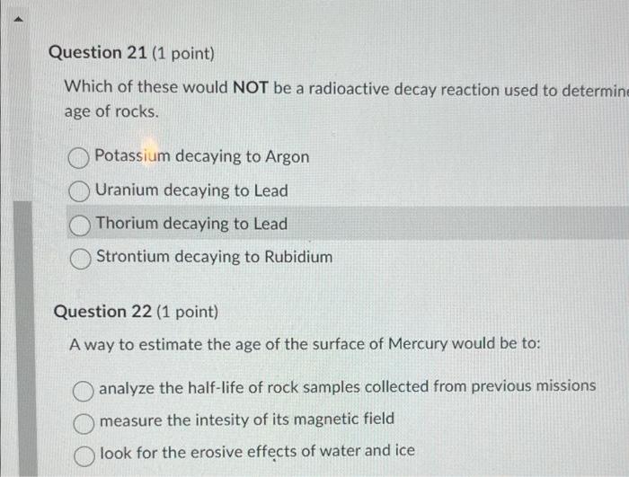 Solved Which of these would NOT be a radioactive decay | Chegg.com