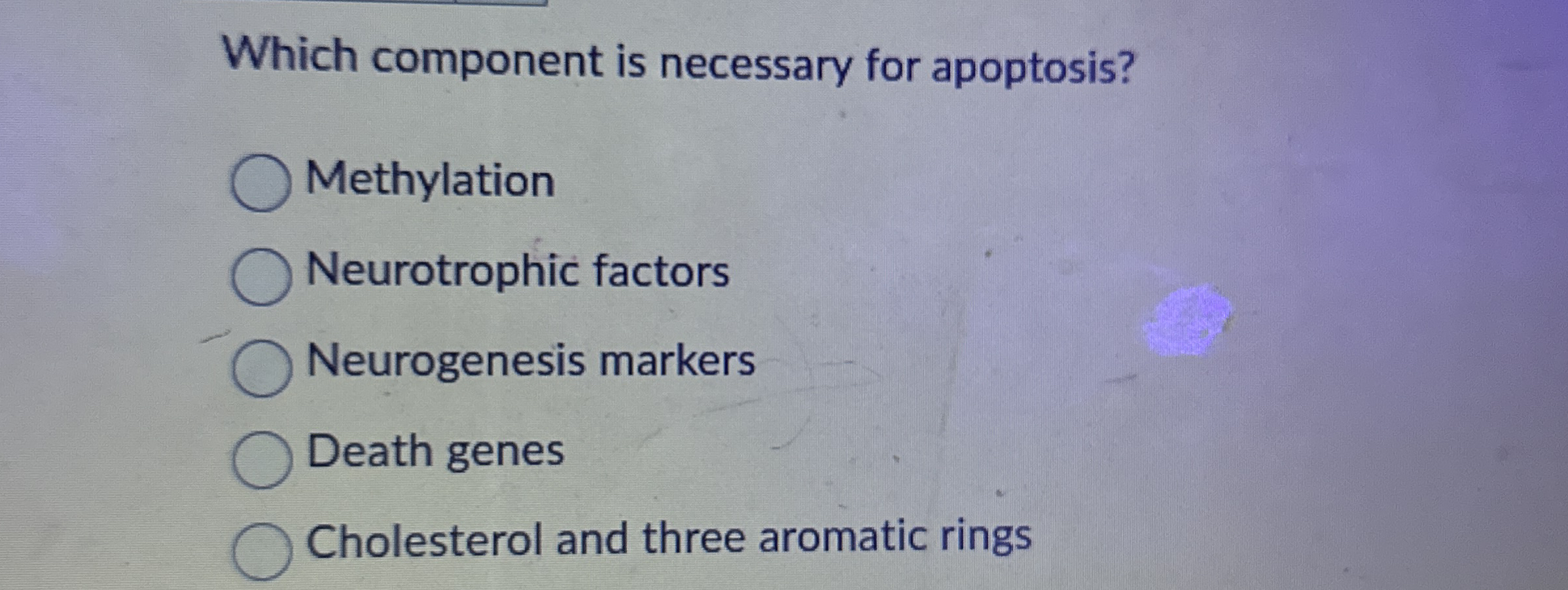 Solved Which component is necessary for | Chegg.com