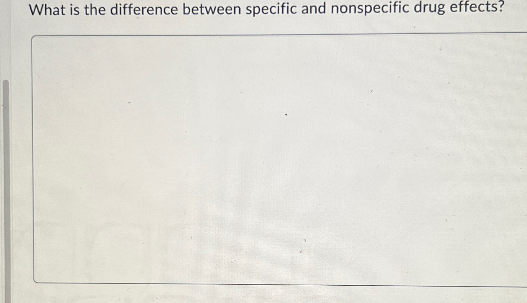 Solved What is the difference between specific and | Chegg.com