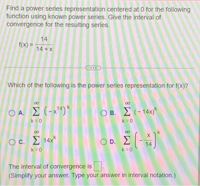 Solved Find a power series representation centered at 0 for | Chegg.com