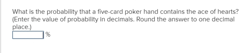 Solved What is the probability that a five-card poker hand | Chegg.com