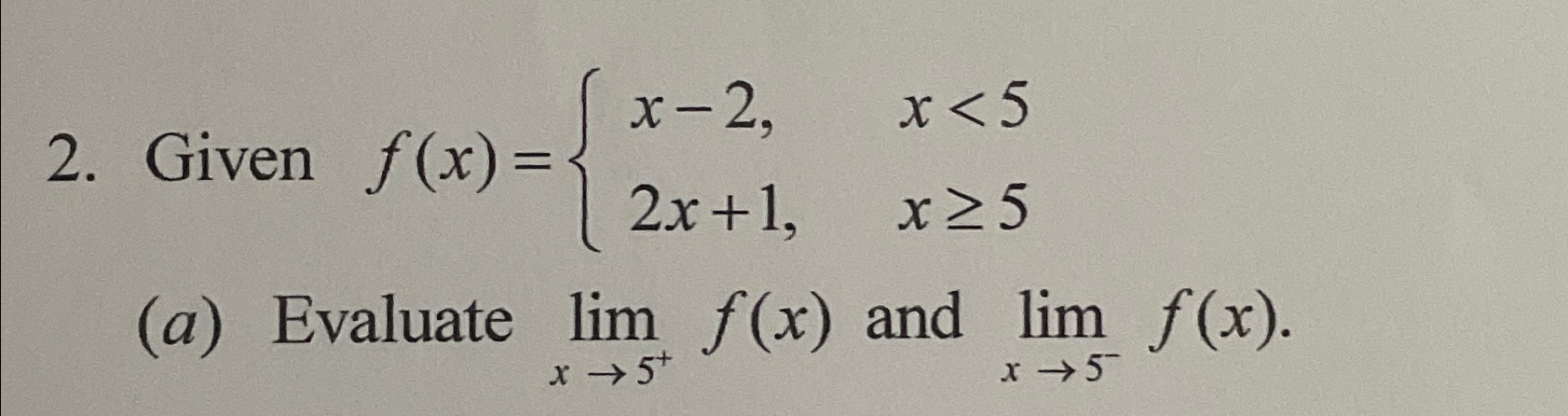 Solved Given f(x)={x-2,x