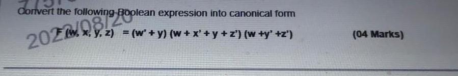 Solved dorvert the following-8oolean expression into | Chegg.com