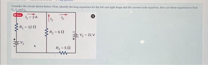 Solved Consider the circuit shown below. First, identify the | Chegg.com