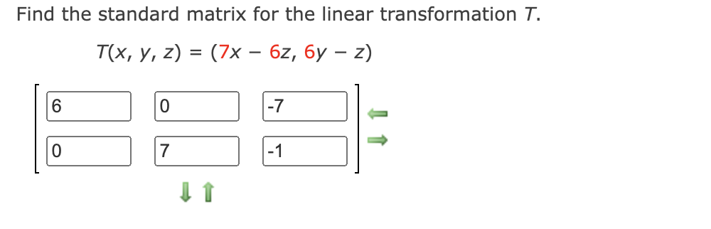Solved Find the standard matrix for the linear | Chegg.com