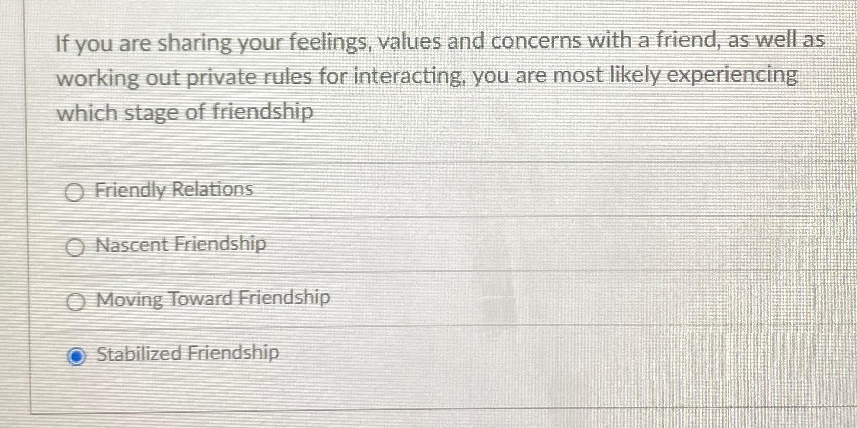 Solved If you are sharing your feelings, values and concerns | Chegg.com