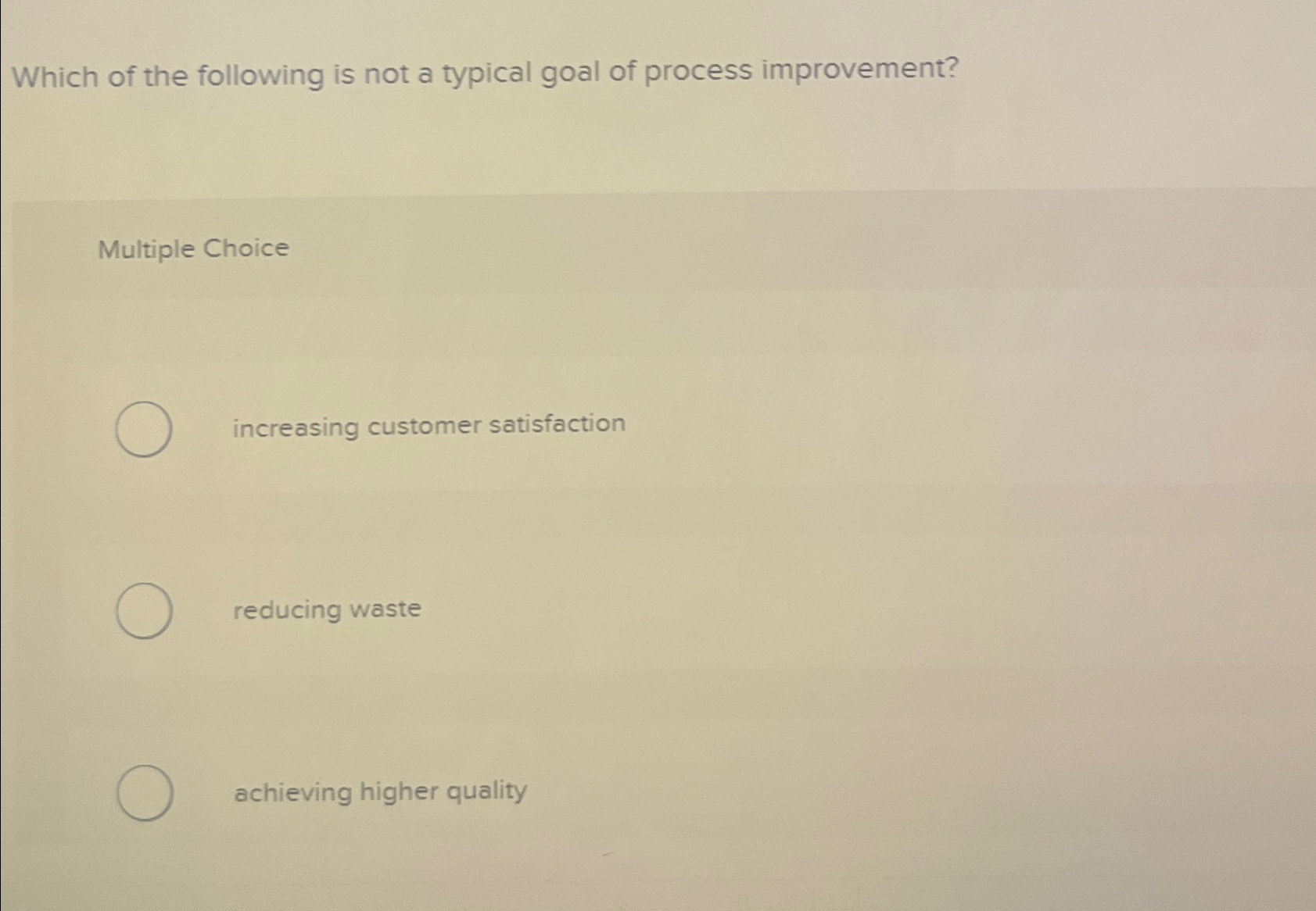 Solved Which of the following is not a typical goal of | Chegg.com