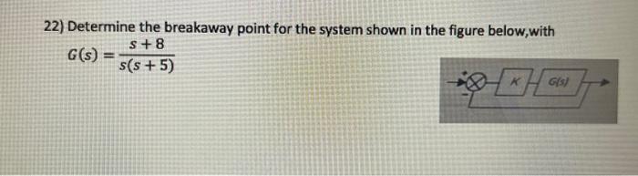Solved 21) The step response, y(t) for a system with the | Chegg.com