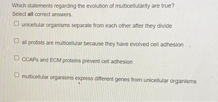 Solved Which statements regarding the evolution of | Chegg.com
