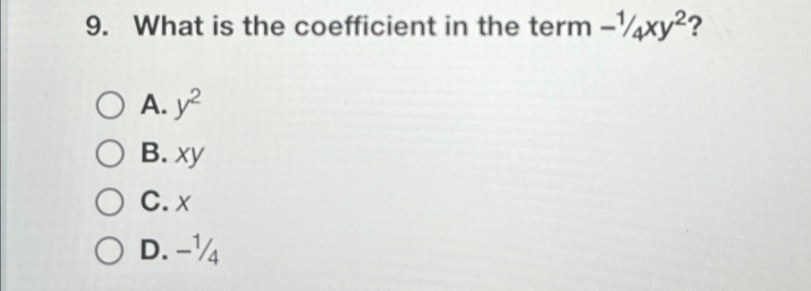 Solved What is the coefficient in the term | Chegg.com