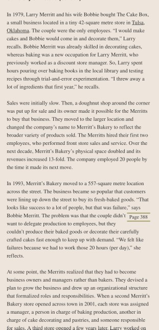 Solved In 1979. Larry Merritt and his wife Bobbie bought The | Chegg.com