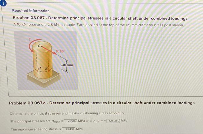 Solved Required information Problem 08.067 - Determine | Chegg.com