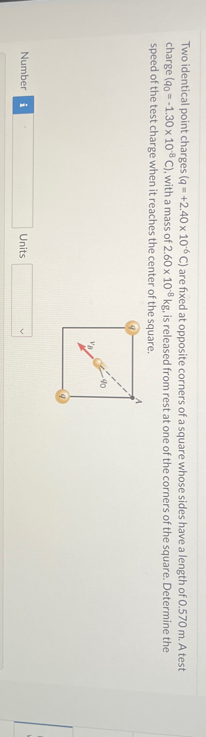 Two identical point charges | Chegg.com