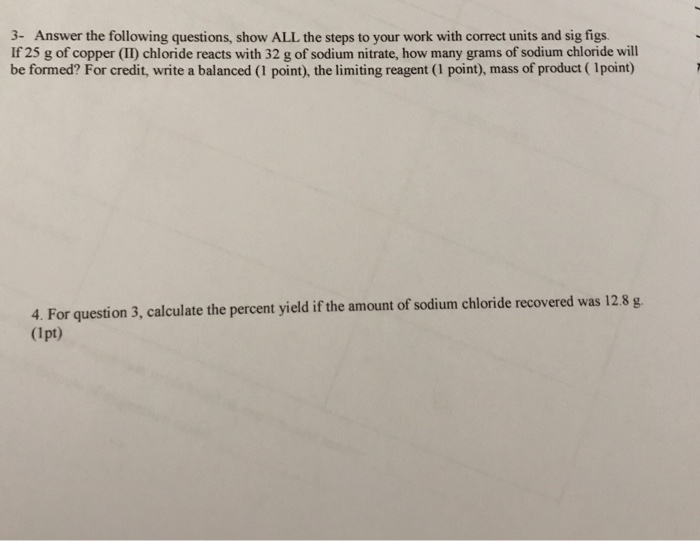 Solved 3- Answer the following questions, show ALL the steps | Chegg.com