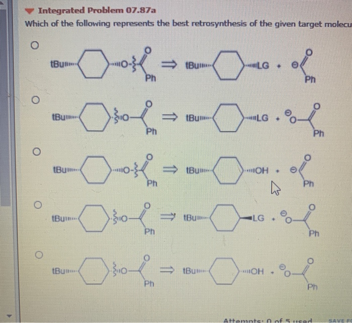 Solved Integrated Problem 07.87 Control of stereochemistry | Chegg.com