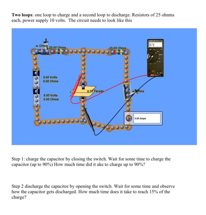 Solved Two loops: one loop to charge and a second loop to | Chegg.com