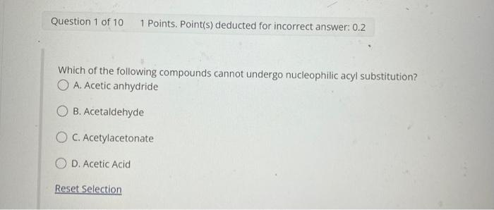 Solved Which of the following compounds cannot undergo | Chegg.com